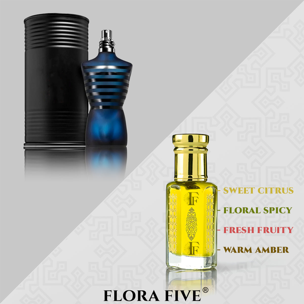 Ultra Male Jean Paul Type | Long Lasting Attar | Flora Five